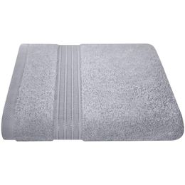 Handtuch Dyckhoff, B:50cm L:100cm, silber, Frottier, Obermaterial: 100% Baumwolle, Handt&uuml;cher, "Siena", mit Bord&uuml;re