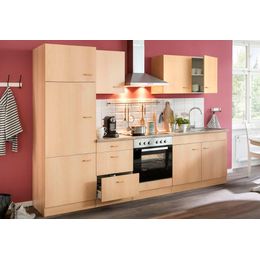 Sp&uuml;lenschrank KOCHSTATION, B:100cm H:85cm T:60cm, braun, Holzwerkstoff, K&uuml;che, Schr&auml;nke, "KS-Elster", Breite 100 cm