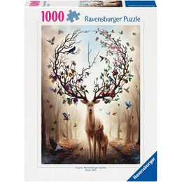 Ravensburger Kinder Puzzle "Magischer Hirsch", bunt, B:50cm H:70cm, Puzzles, Made in Germany