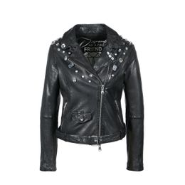 Freaky Nation Damen Lederjacke "Showcase-FN"schwarz, Gr. L, Oberstoff: 100% Leder; Futter: 100% Baumwolle, Jacken