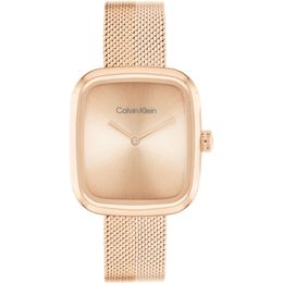 Calvin Klein Damen Quarzuhr "CK ADORE", gold, Armbanduhren, Armbanduhr, Damenuhr, Edelstahlarmband, analog