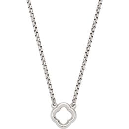 Leonardo Damen Charm-Kette "Halskette Orlanda Clip&Mix", Edelstahl, L: 55 B: 1mm, silber, Edelstahl, B:1mm, Halsketten