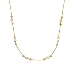 Emporio Armani Damen Kette ohne Anh&auml;nger "Schmuck Geschenk Silber 925 Halsschmuck", Silber 925 (Sterlingsilber), L: 45 B: 1mm, gold, Silber 925