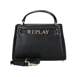 Replay Damen Henkeltasche "Replay Taschen Lederimitat", schwarz, Lederimitat, Taschen