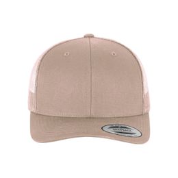 Flexfit Damen Flex Cap "Flexfit Unisex Retro Trucker"khaki, unifarben, 65% Baumwolle, 35% Polyester, Caps