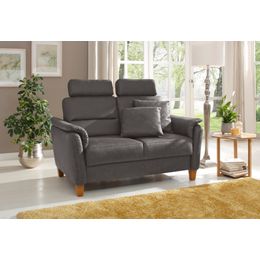 2-Sitzer Home Affaire, B:149cm H:89cm T:89cm, grau, 100% Polyester;Struktur (100% Polyester);Luxus-Microfaser in Lederoptik (100% Polyester), Sofas,