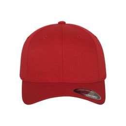 Flexfit Kinder Flex Cap "Flexfit Flexfit Wooly Combed Toddler"rot, unifarben, 63% Polyester, 34% Baumwolle, 3% Elasthan, Caps