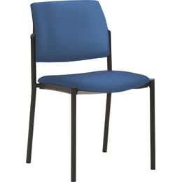 mayer Sitzmöbel Besucherstuhl MAYER SITZMÖBEL, B:49cm H:83cm T:56cm, blau, Polyester, Büro, Stühle, "2518", stapelbar bis 6 Stück