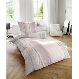 Bettw&auml;sche Primera, rosa, Feinbiber, Obermaterial: 100% Baumwolle, Bettw&auml;sche, "Feinbiber-Bettw&auml;sche", samtweich und nat&uuml;rlich aus reiner Baumwolle