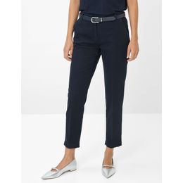 Brax Damen 3/4-Hose "Style MARON S", blau, Gr. 92, Web, 40% Lyocell, 28% Modal, 17% Baumwolle, 12% Elastomultiester, 3% Elasthan, Hosen