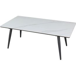 Couchtisch PAROLI, B:110cm H:42cm T:60cm, grau, Wohnzimmer, Tische, in moderner Marmoroptik, Breite 110 cm