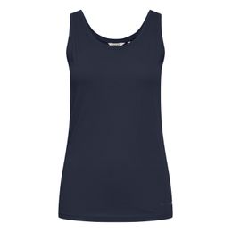 oxmo Damen Crop-Top "Top OXPina", blau, Gr. XS, Obermaterial: 100% Baumwolle CO., Tops
