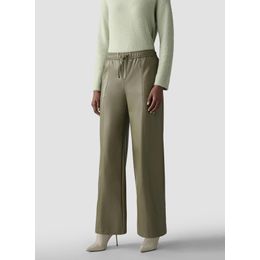 Lecomte Damen Jerseyhose "Hose"gr&uuml;n, Gr. 40, 100%Kunstleder, Hosen