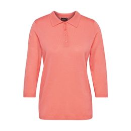 GOLDNER Damen Rundhalspullover "Pullover in hochwertiger Qualit&auml;t"melone, Gr. 52, Obermaterial: 100% Schurwolle WV., Pullover