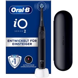 Oral-B Elektrische Zahnbürste "iO Series 2", schwarz, Elektrozahnbürsten, für die ultimative Reinigung, Reise-Etui
