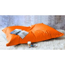 Sitzsack Kinzler, B:140cm H:20cm T:180cm, orange, Polyester, Kinderzimmer, Sitzsäcke, "XXL Outdoorfähig", Uni Farben, Outdoor geeignet, ideal im