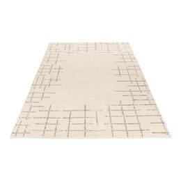 Teppich Obsession, B:120cm H:15mm L:170cm, beige, Wolle, Wohnzimmer, Teppiche, "My Freya 271", Handweb Teppich, geometrisches Muster, 80% Wolle,