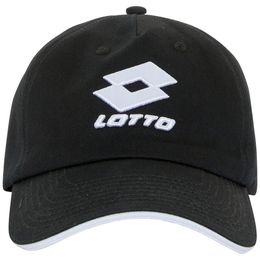 Lotto Herren Baseball Cap, schwarz, unifarben, 100% Baumwolle, Caps, - mit hochwertiger Logo-Stickerei