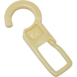 Faltenclip Gardinia, beige, Gardinenbefestigungen, "Faltenlegehaken &Ouml;se &Oslash; 10 mm", Serie Gardinenstangen-Set Lugano Classic &Oslash; 28 mm