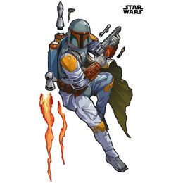 Komar Vliestapete "Selbstklebende Vlies - Star Wars XXL Boba Fett - Größe 127 x 200 cm", B/L: 127mm x 200mm, Rollen:, bunt, Wohnzimmer, Tapeten,
