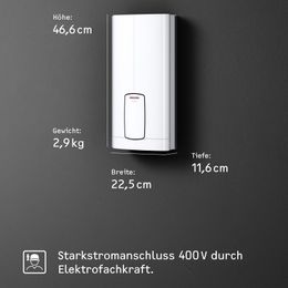 Stiebel Eltron Komfort-Durchlauferhitzer "HDB-E 11/13 Trend", 13 kW, wei&szlig;, Durchlauferhitzer, 2i Technologie f&uuml;r nahezu konstante Warmwassertemperatur
