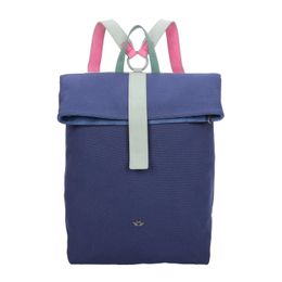 Damen Cityrucksack "Izzy03", Fritzi aus Preussen, blau, Baumwolle, Kunstfaser, Rucksäcke, mit stufenlosvertellbaren Trägern