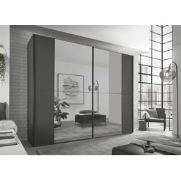 Schwebet&uuml;renschrank STAUD, B:249cm H:240cm T:68cm, schwarz, Holzwerkstoff, Schr&auml;nke, "Sonett 220G, Made in Germany", mit vier verschiedenen