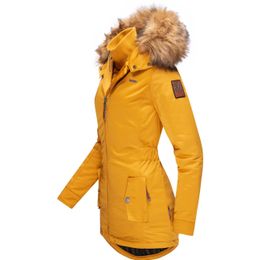 Marikoo Damen Wintermantel "Sanakoo", gelb, Gr. XS, Oberstoff: 100% Polyester; Futter: 100% Polyester; Wattierung: 100% Polyester; &Auml;rmelfutter: 100%