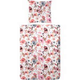 Bettw&auml;sche Primera, rosa, Mako-Satin, Obermaterial: 100% Baumwolle, Jugendzimmer, Bettw&auml;sche, "Primera Mako-Satin-Bettw&auml;sche Viola", mit einem