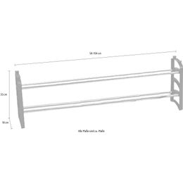 Schuhregal Inosign, schwarz, Flur, Regale, (2 Stck.)
