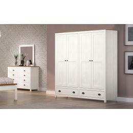 Schubkastenkommode Home Affaire, B:125cm H:85cm T:41cm, braun, Massivholz, Sideboards, "Salgen", im Landhaus-Stil