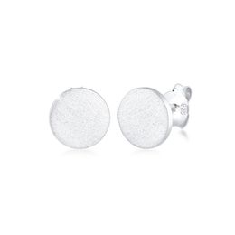 Kuzzoi Herren Paar Ohrstecker "Ohrstecker Plättchen 925 Sterling Silver", onesize, ohne Stein, Silber 925 (Sterlingsilber), silber, Silber 925