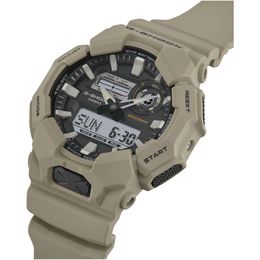 Casio G-SHOCK Herren Chronograph, braun, Armbanduhren, Quarzuhr, Armbanduhr,Herrenuhr, digital,Resinband, bis 20 bar wasserd.