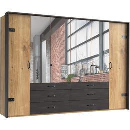 Kleiderschrank wimex, B:300cm H:218cm T:58cm, beige, Schlafzimmer, Schr&auml;nke, "Detroit by fresh to go"