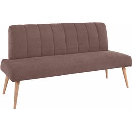 Sitzbank, B:182cm H:92cm T:68cm, braun, exxpo - SOFA FASHION, Struktur: Webvelour, 100% Polyester, Esszimmer, Sitzb&auml;nke, "Costa, moderne