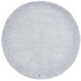 Hochflor-Teppich Tom Tailor HOME, H:25mm &Oslash;:140cm, grau, Polyester, Teppiche, "Shaggy Teppich Cozy", Uni Farben, auch in Pastell Farben, weich &
