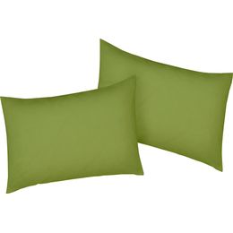 Kissenbezug bellana, B:60cm L:40cm, gr&uuml;n, Baumwolle, Obermaterial: 100% Baumwolle, Kissenbez&uuml;ge, "Mako-Jersey-Exclusiv", aus reiner Baumwolle