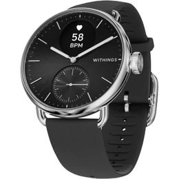 Withings Kinder Smartwatch "ScanWatch 2 38mm Rose Gold Blue", schwarz, Smartwatches, Aktivitätstracking, Schlafüberwachung, Herzgesundheit,