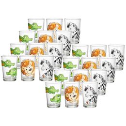 Ritzenhoff & Breker Kinderbecher "Kindergläser Happy Zoo 205 ml 24er Set bunt", bunt, RITZENHOFF & BREKER, Trinkgefäße