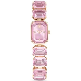 Swarovski Damen Quarzuhr "MILLENIA", rosa, Armbanduhren, Armbanduhr, Damenuhr, Swarovski-Kristalle, Swiss Made