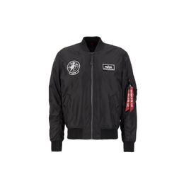 Herren Bomberjacke "MA-1 TT Glow In The Dark", schwarz, Gr. S, Alpha Industries, Obermaterial: 100% Nylon, Futter: 100% Nylon, Jacken