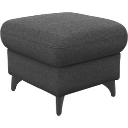 Sit & More Polsterhocker SIT & MORE, B:58cm H:48cm T:58cm, grau, 95% Polyester, 5% Polyamid, Hocker, "Glendale", mit Stauraum