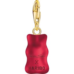 Thomas Sabo Damen Charm-Einh&auml;nger "Thomas Sabo x HARIBO Schmuck: Charm", gold, Silber 925 (recycelt), Charms, mit Kristallglas