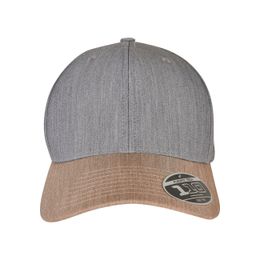 Snapback Cap Flexfit "Flexfit Accessoires 110 Melange Mix Cap", Damen, Gr. onesize, grau, khaki, 72% Polyester, 22% Viskose, 6% Elasthan, unifarben, Caps