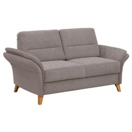 2-Sitzer Home Affaire, B:166cm H:90cm T:89cm, braun, 100% Polyester, Sofas, "Westerland", Federkern-Polsterung. wahlweise mit Armlehnfunktion