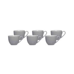 Ritzenhoff & Breker Espressotasse "Espressotassen Doppio 80 ml 6er Set", grau, RITZENHOFF & BREKER, Trinkgefäße