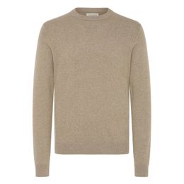 Casual Friday Herren Strickfleece-Pullover "Strickpullover CFHALFDAN"roasted cashew melange, Gr. XL, Obermaterial: 95% Baumwolle CO. 5% Kaschmir WS.,