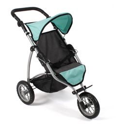 Bayer Chic 2000 CHIC2000 Kinder Puppenbuggy "Leon, Melange Mint", grau, Kunststoff, Polyester, Stahl, B:75cm H:73,5cm T:75cm, Puppenwagen