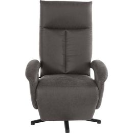 Sit & More TV-Sessel SIT & MORE, B:74cm H:112cm T:82cm, grau, 100% Polyester, Sessel, "Tycoon", wahlweise manuell, mit zwei Motoren oder mit Akku oder mit 2