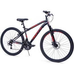 Huffy Mountainbike, 43cm, 27,5 Zoll (69,85cm) hinten: 27,5 Zoll (69,85cm), schwarz, Fahrr&auml;der